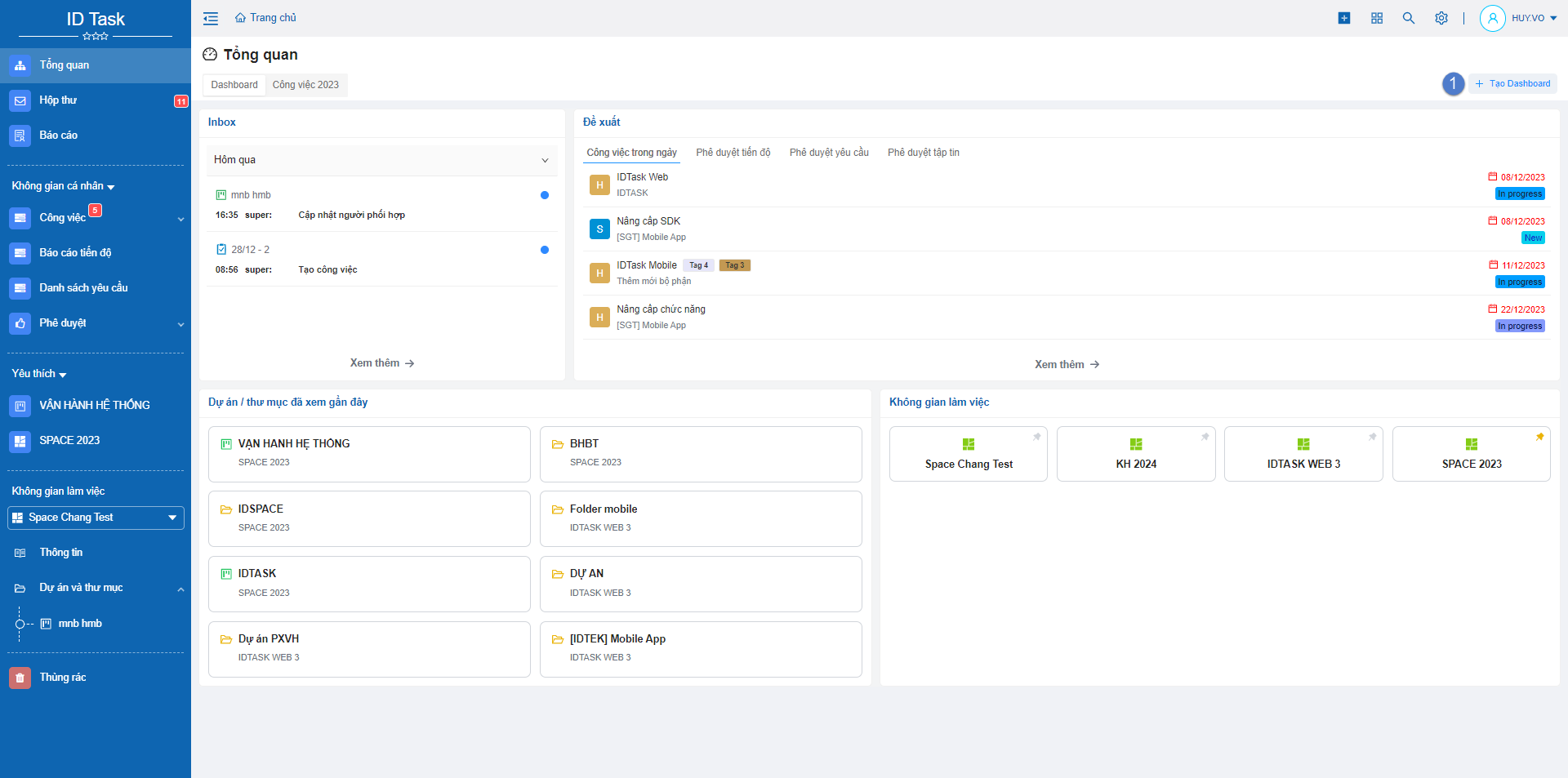 Dashboard | IDSPACE document